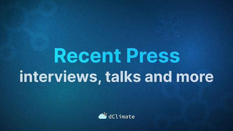 Recent Press - dClimate